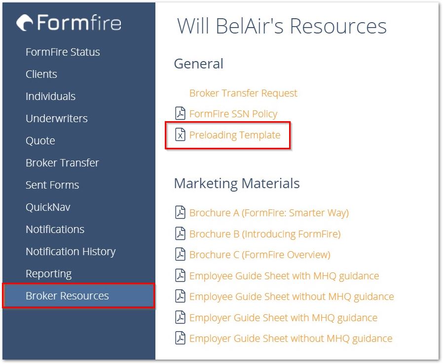 How To Use The Preloading Template To Add Placeholder Accounts Knowledge Base Formfire